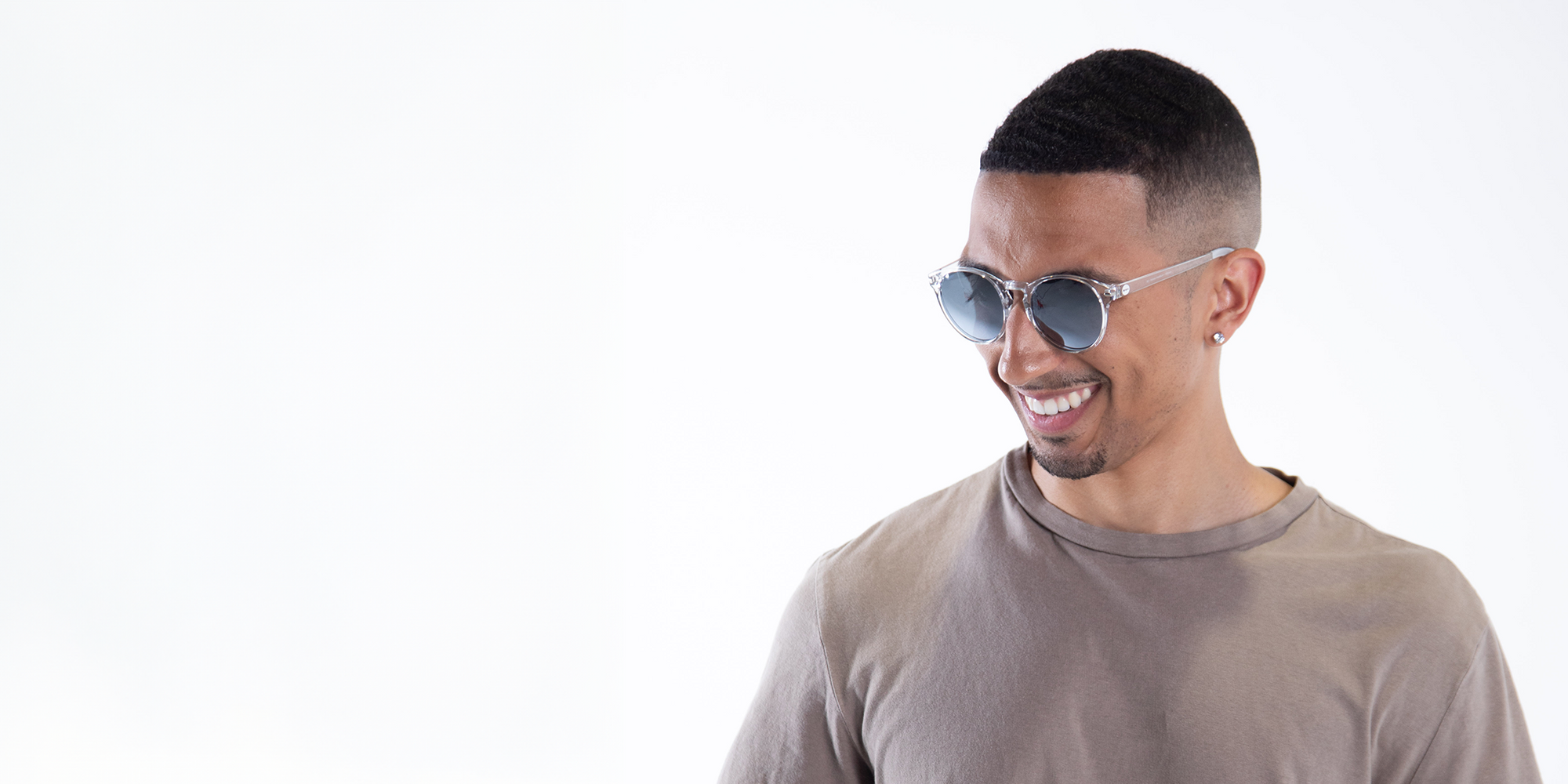 Honey Modern Round Sunglasses - S, M, L-XL | Melonz